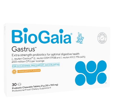 BioGaia Gastrus Chewable Tablets Mandarin 30 Pack — Luxe Tribe Wellness ...