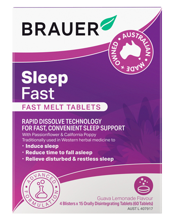 Brauer Sleep Fast 60Tabs — Luxe Tribe Wellness Dispensary