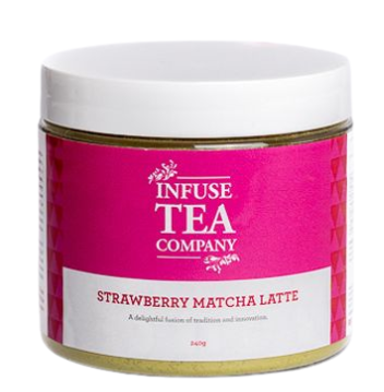 Infuse Tea Company Strawberry Matcha Latte 240g — Luxe Tribe Wellness ...