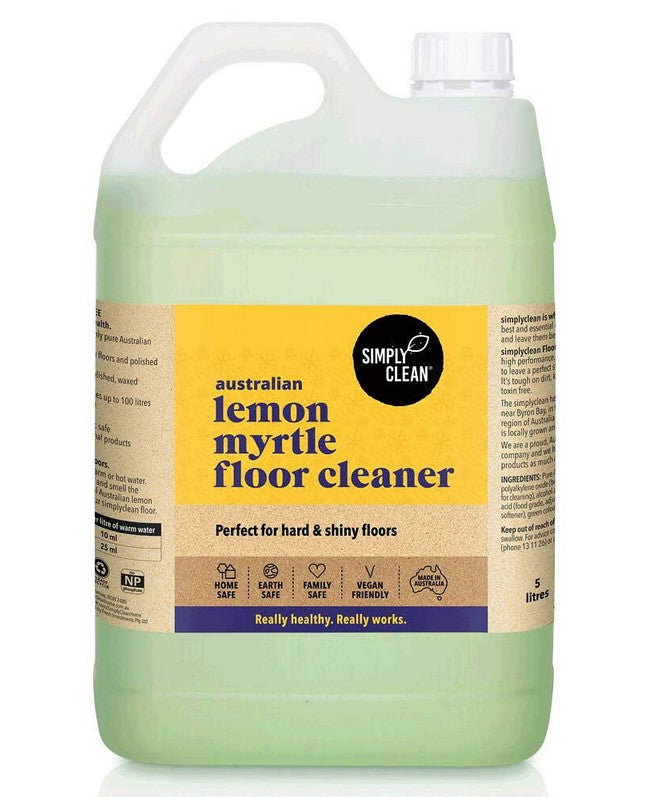 Simply Clean Australian Lemon Myrtle Floor Cleaner 5L — Luxe Tribe ...